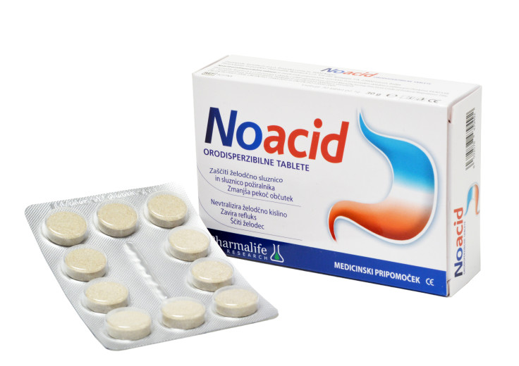 Noacid, orodisperzibilne tablete, 30 tablet - Pripomočki