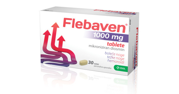 Flebaven 1000 mg, 30 filmsko obloženih tablet - Lekarna Ljubljana