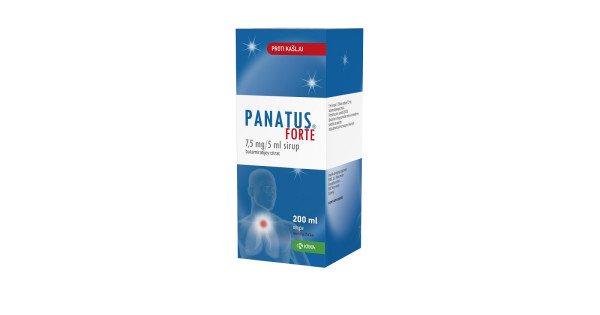 Panatus forte 7,5 mg/5 ml, sirup, 200 ml - Lekarna Ljubljana