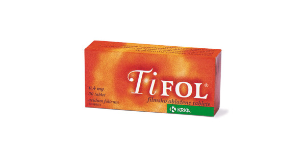Tifol 0,4 mg, 30 filmsko obloženih tablet - Zdravila brez recepta