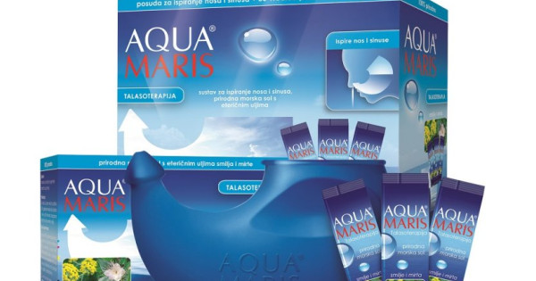 Aqua Maris Talasoterapija, sistem za izpiranje nosu in sinusov, 30 ...