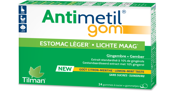 Antimetil Gom Ingver, 24 pastil - Lekarna Ljubljana