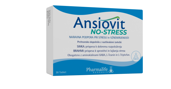 Ansiovit No-stress, 30 tablet - Lekarna Ljubljana