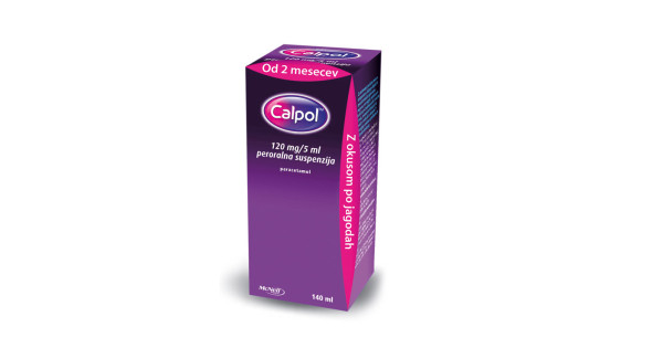 Calpol 120 mg/5 ml, peroralna suspenzija, 140 ml - Lekarna Ljubljana
