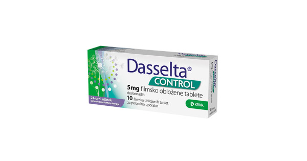 Dasselta Control 5 mg, 10 tablet - Lekarna Ljubljana
