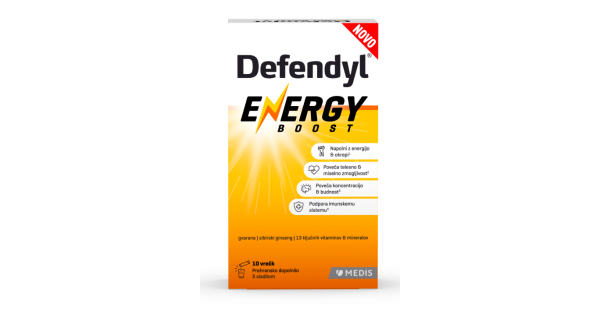 Defendyl Energy Boost, 10 vrečk - Lekarna Ljubljana