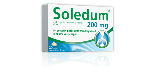 Soledum 200 mg, 20 kapsul - Lekarna Ljubljana