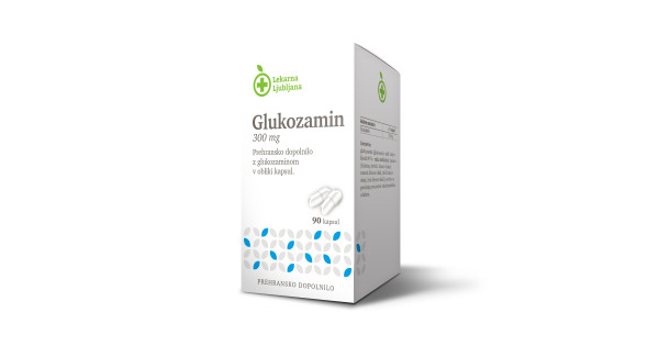 Glukozamin 300 mg, 90 kapsul - Lekarna Ljubljana