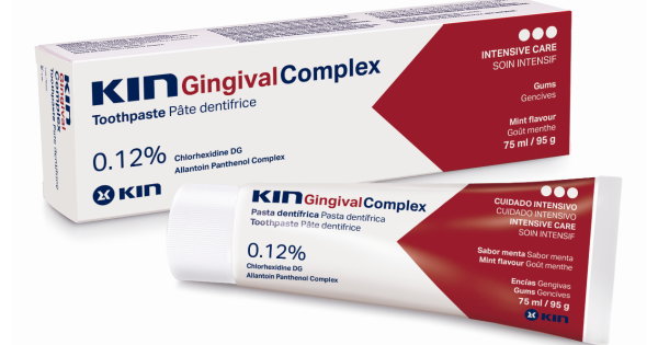 Kin Gingival Complex zobna pasta z okusom mentola, 75 ml - Lekarna Ljubljana
