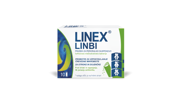 Linex Linbi, prašek za peroralno suspenzijo, 10 vrečk - Lekarna Ljubljana