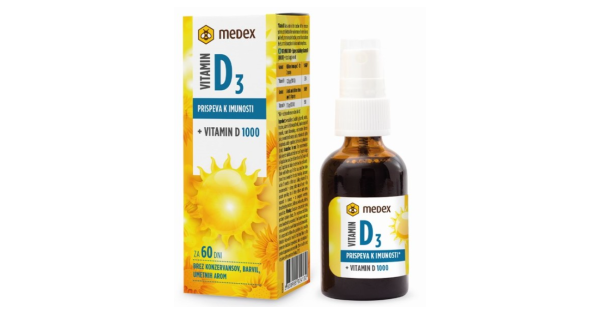 Medex Vitamin D3 1000, 30 ml - Lekarna Ljubljana