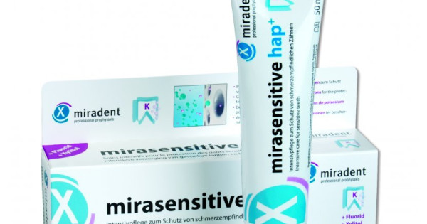 Miradent, Mirasensitive HAP+, intenzivna nega za občutljive zobe, 50 ml ...
