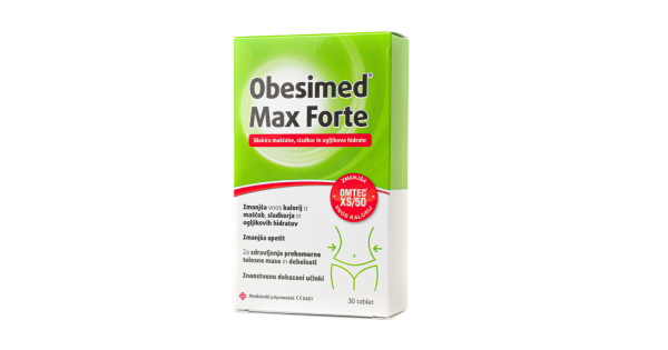 Obesimed Max Forte, 30 tablet - Lekarna Ljubljana