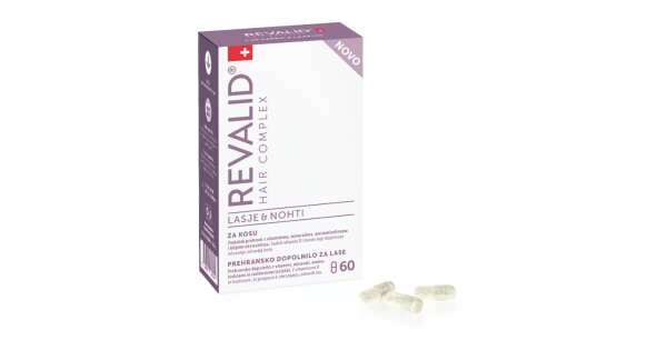 Revalid kapsule za lase, 60 kapsul - Lekarna Ljubljana