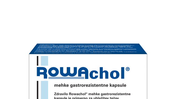 Rowachol, 50 mehkih gastrorezistentnih kapsul - Lekarna Ljubljana