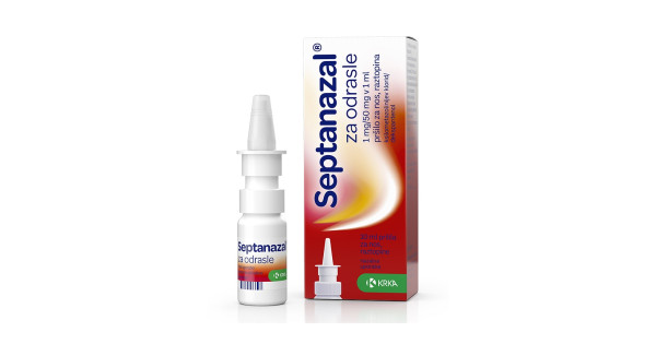 Septanazal 1 mg/50 mg v 1 ml, pršilo za nos za odrasle, 10 ml - Lekarna ...