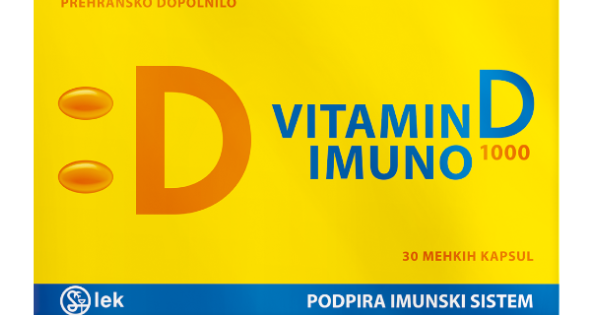 Vitamin D imuno forte 1000, 30 mehkih kapsul - Spletna Lekarna Ljubljana