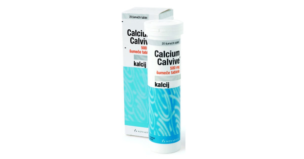 Calcium Calvive 500 mg, 20 šumečih tablet - Lekarna Ljubljana