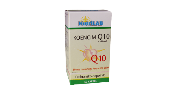 Nutrilab Koencim Q10 30 mg, 60 kapsul 1+1 GRATIS - Spletna Lekarna ...