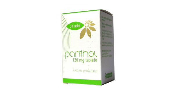 Panthol 120 mg, 20 tablet - Spletna Lekarna Ljubljana